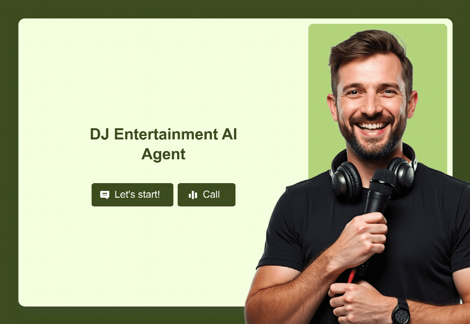 DJ Entertainment AI Agent Template | Jotform