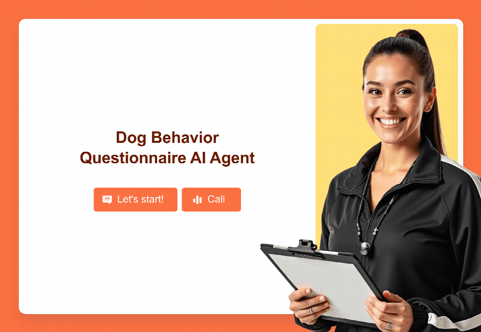 Dog Behavior Questionnaire AI Agent Template | Jotform