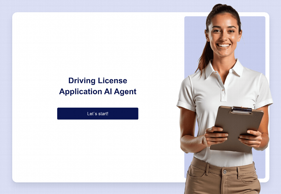 Driving License Application AI Agent Template | Jotform
