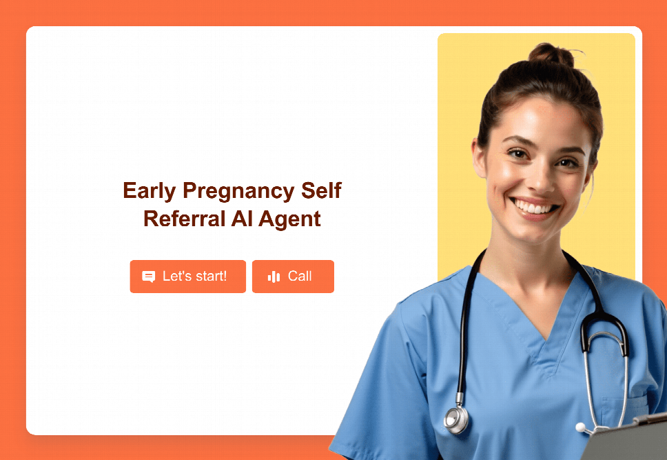 Early Pregnancy Self Referral AI Agent Template | Jotform