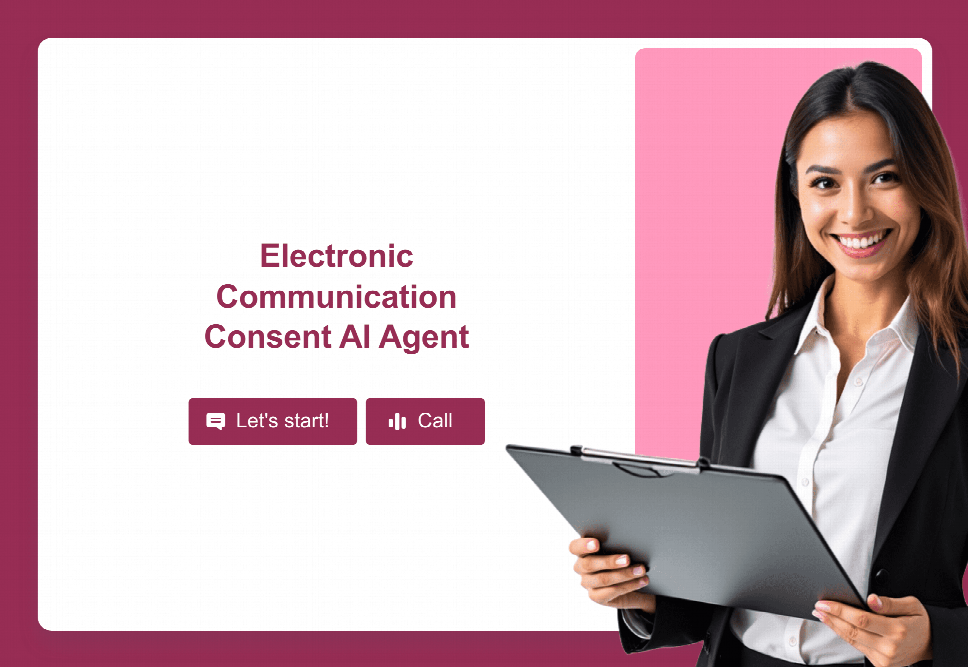 Electronic Communication Consent Assistant Template | Jotform