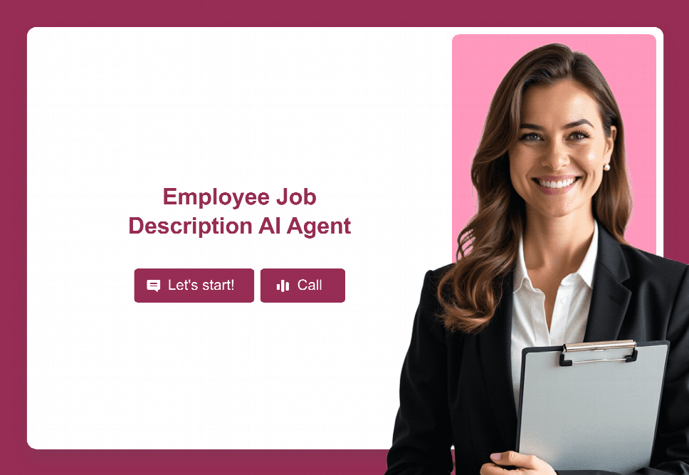 Employee Job Description AI Agent Template | Jotform