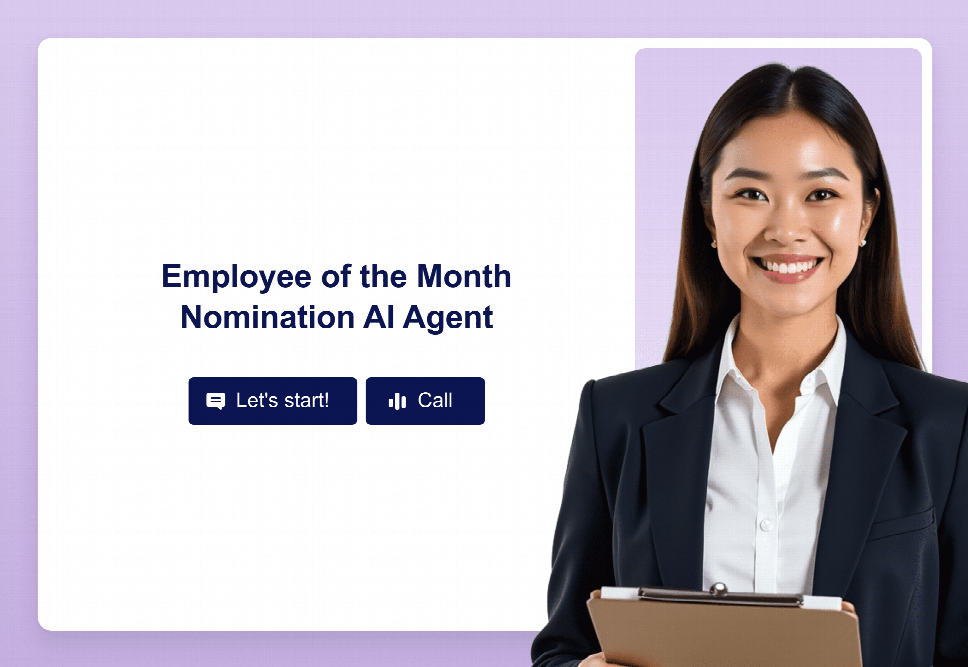Employee of the Month Nomination AI Agent Template | Jotform