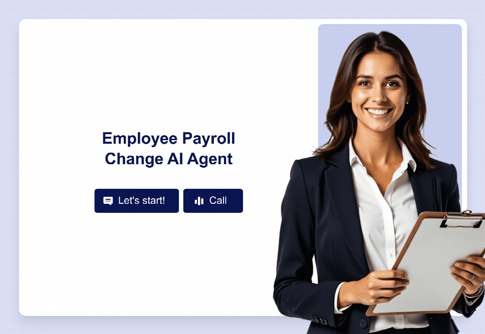 Employee Payroll Change AI Agent Template | Jotform