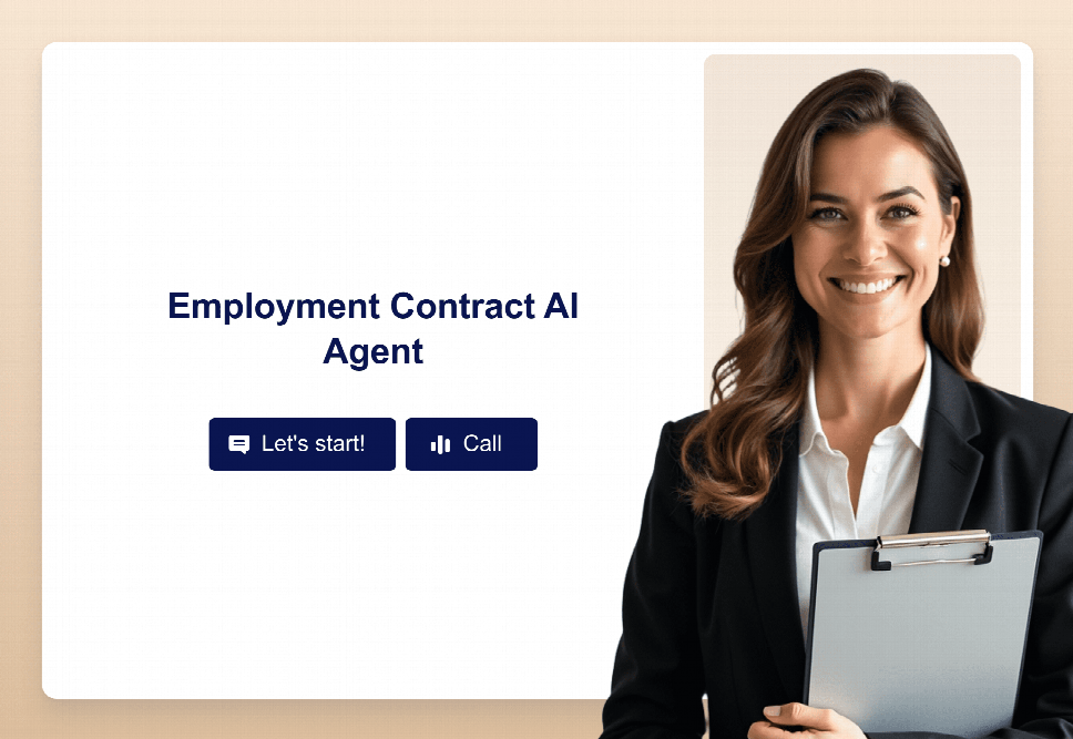 Employment Contract AI Agent Template | Jotform