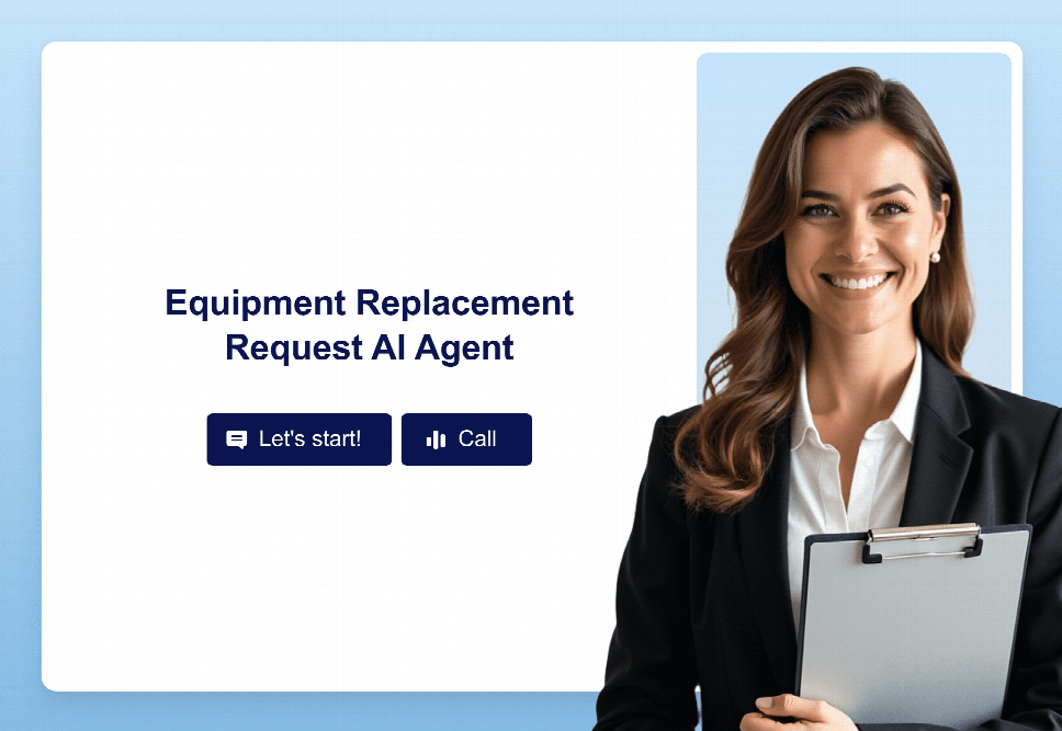 Equipment Replacement Request Assistant Template | Jotform