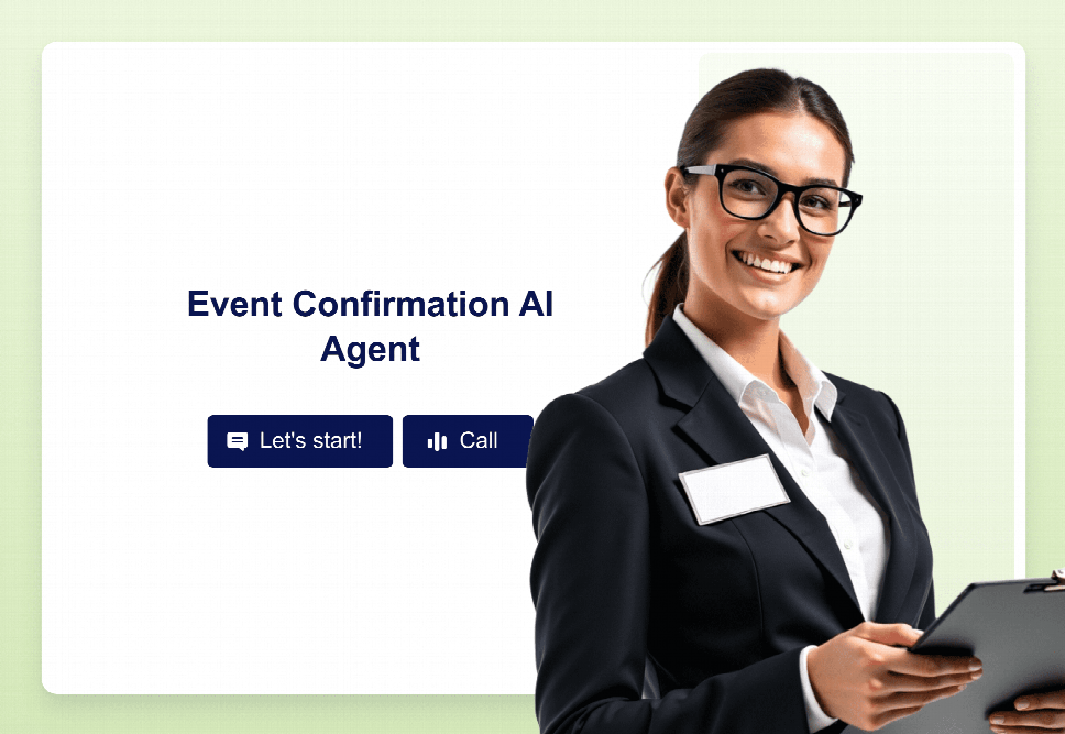Event Confirmation AI Agent Template | Jotform