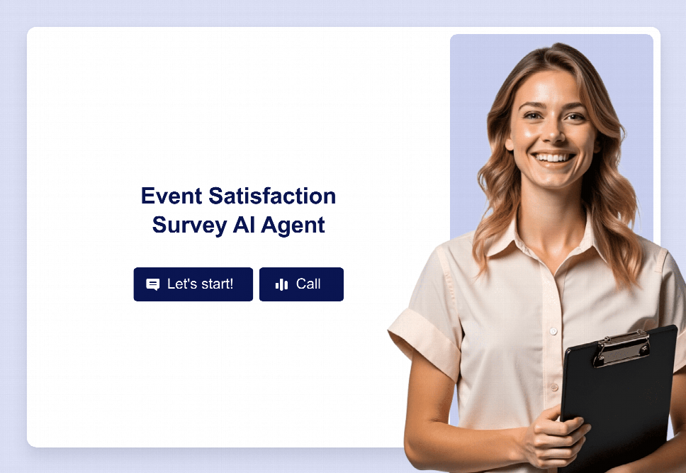 Event Satisfaction Survey AI Agent Template | Jotform