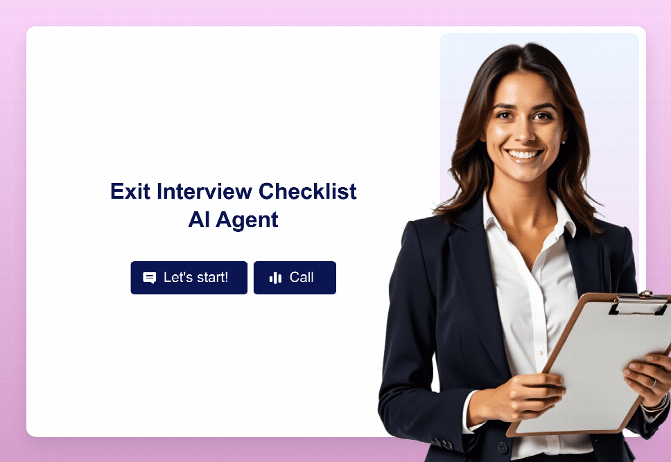 Exit Interview Checklist AI Agent Template | Jotform