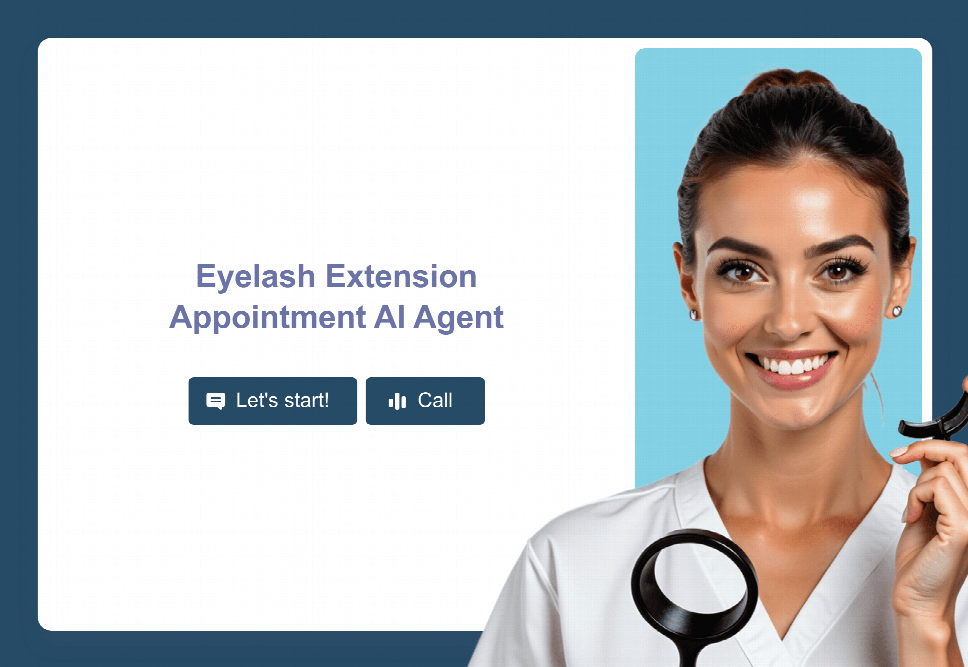 Eyelash Extension Appointment AI Agent Template | Jotform