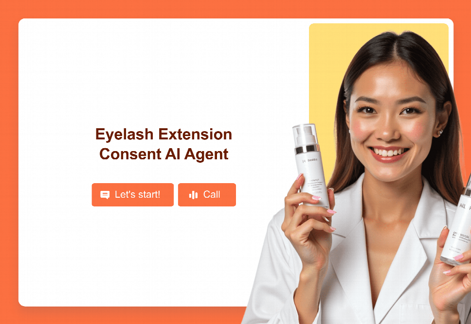 Eyelash Extension Consent AI Agent Template | Jotform