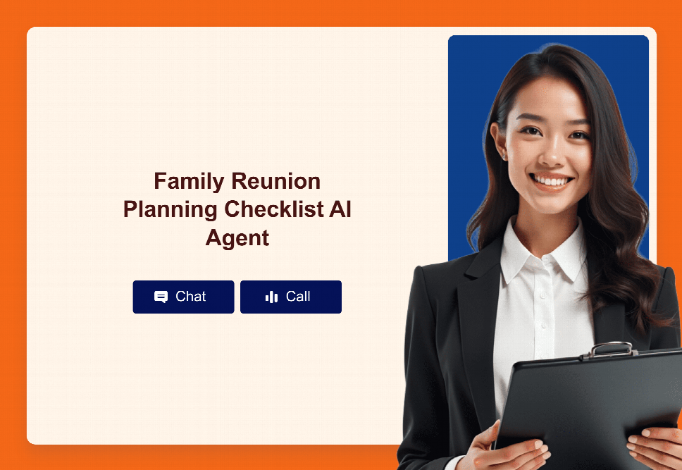 Family Reunion Planning Checklist AI Agent Template | Jotform