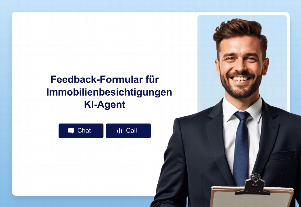 Feedback-Formular für Immobilienbesichtigungen KI-Agent | Jotform