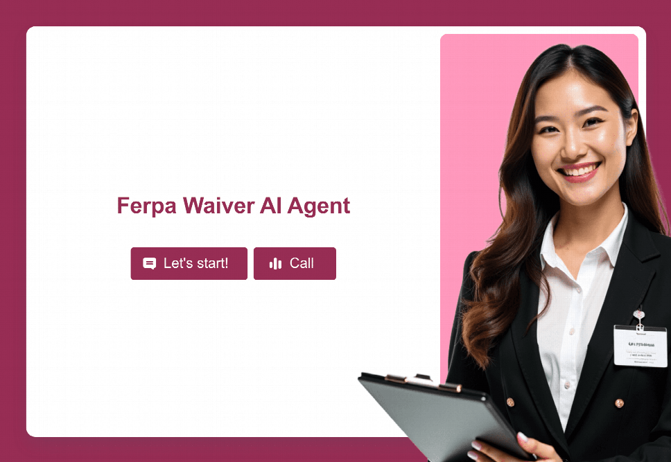 FERPA Waiver Consent Assistant Template | Jotform