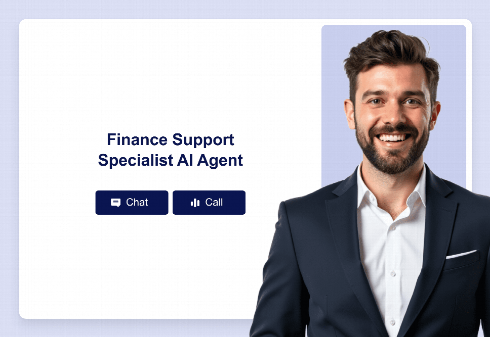 Finance Support Specialist AI Agent Template | Jotform