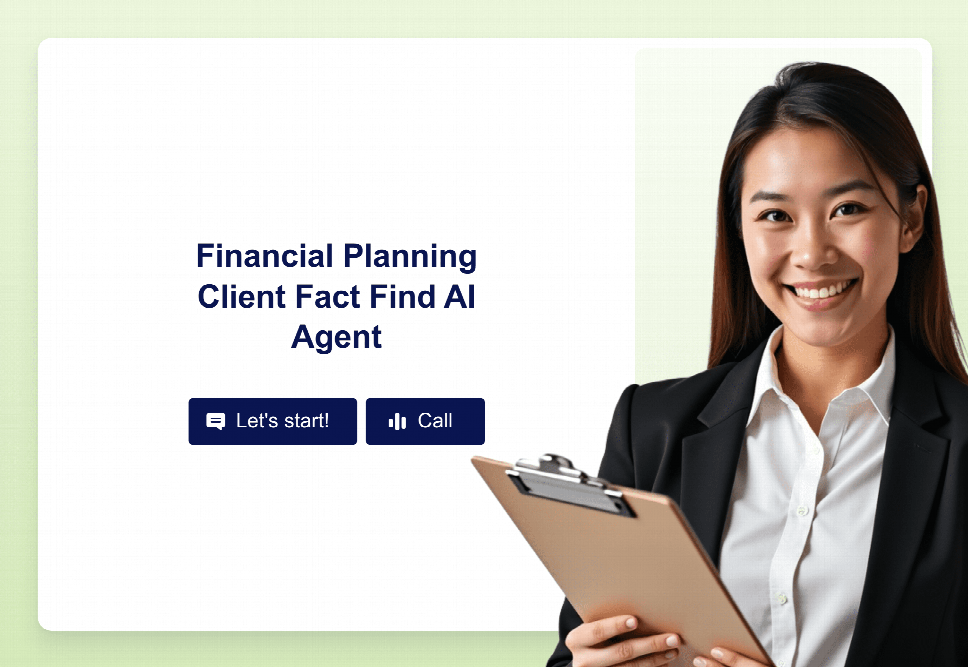 Financial Planning Client Fact Find AI Agent Template | Jotform