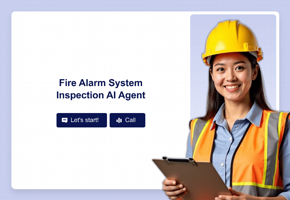 Fire Alarm System Inspection AI Agent Template | Jotform