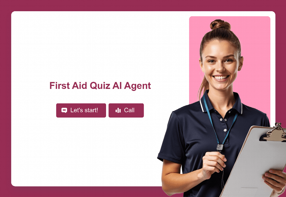 First Aid Quiz AI Agent Template | Jotform