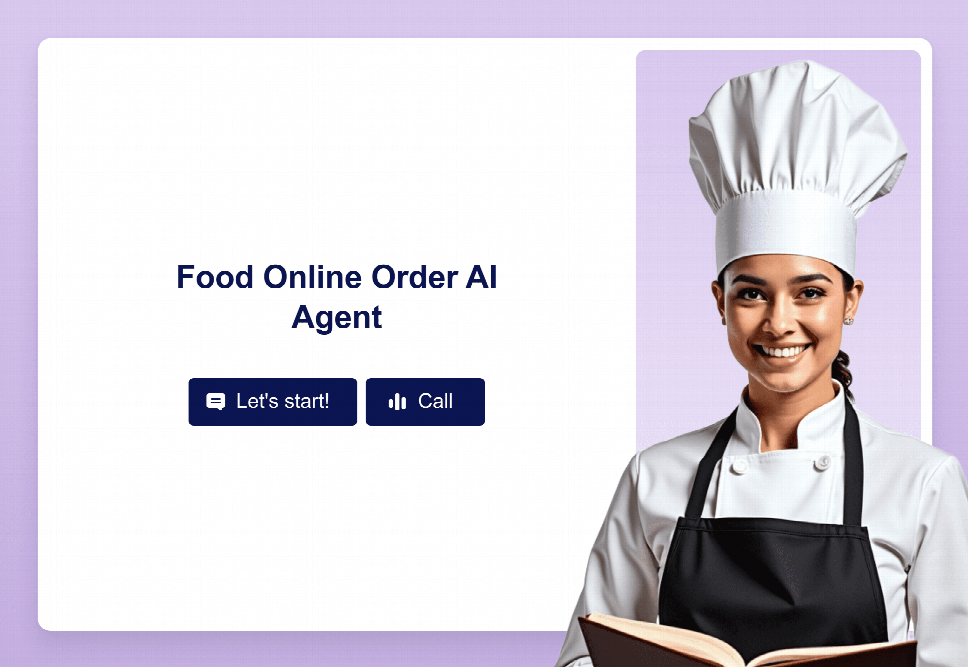 Food Online Order AI Agent Template | Jotform