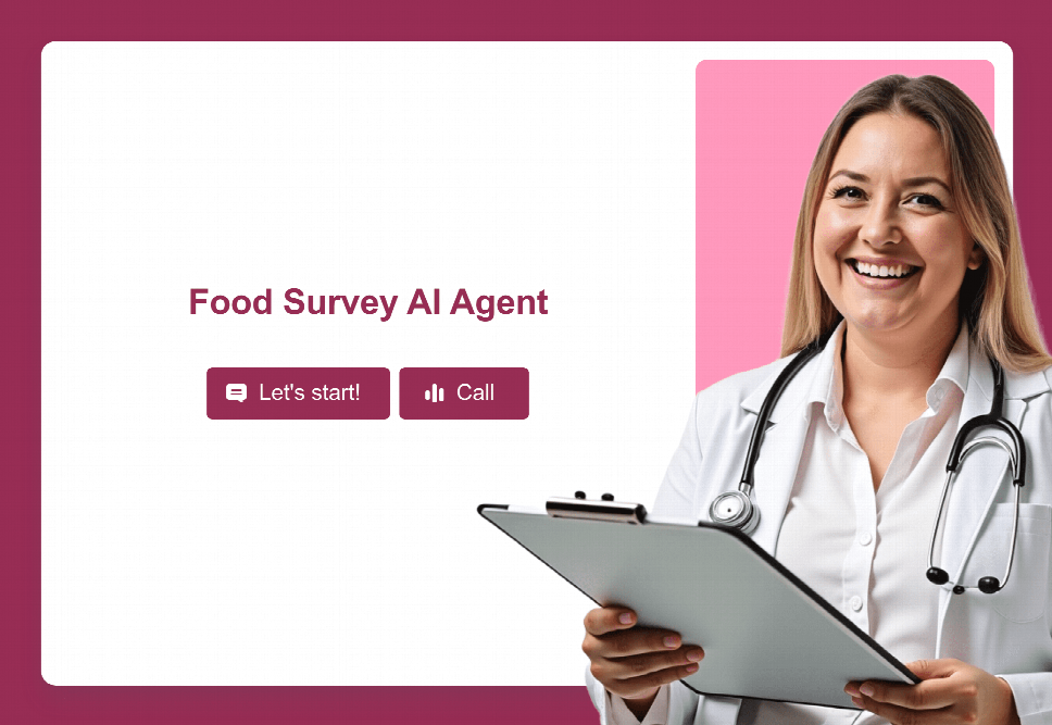 Food Survey AI Agent Template | Jotform