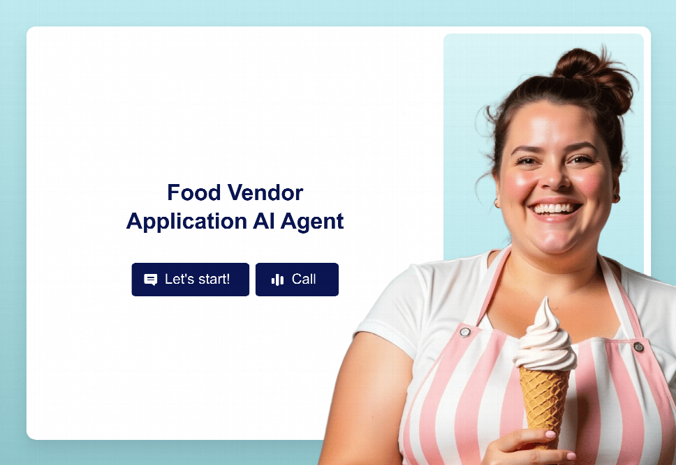 Food Vendor Application AI Agent Template | Jotform
