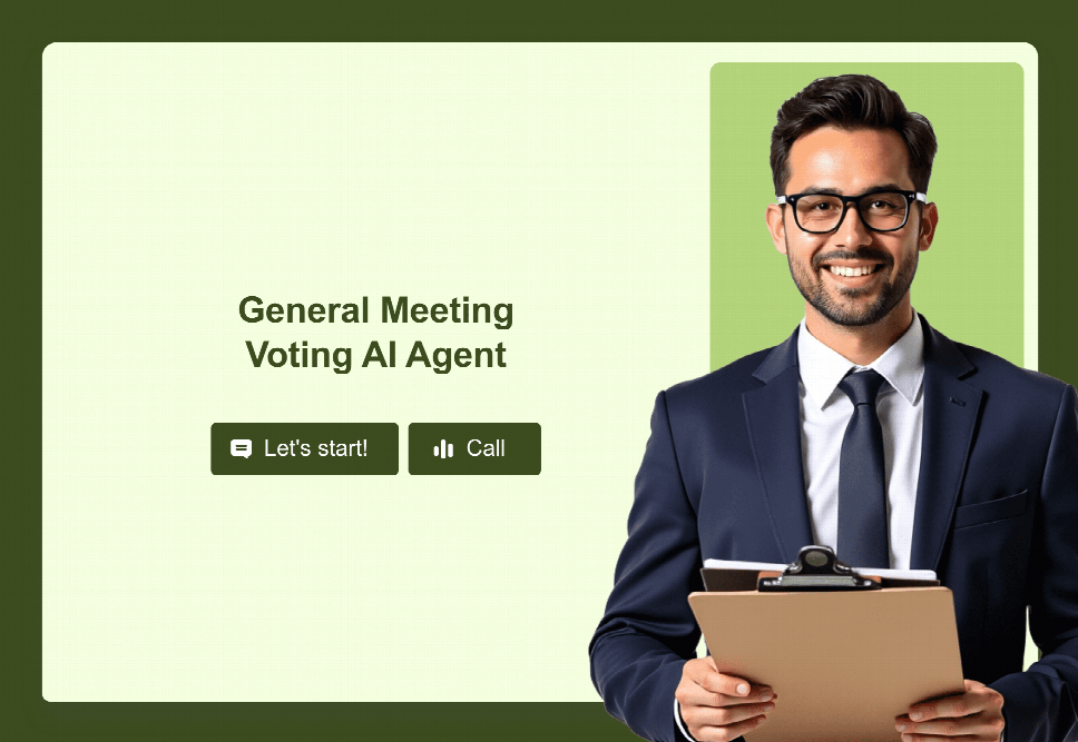General Meeting Voting Coordinator Template | Jotform