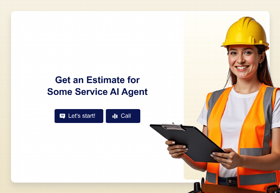 Get an Estimate for Some Service AI Agent Template | Jotform