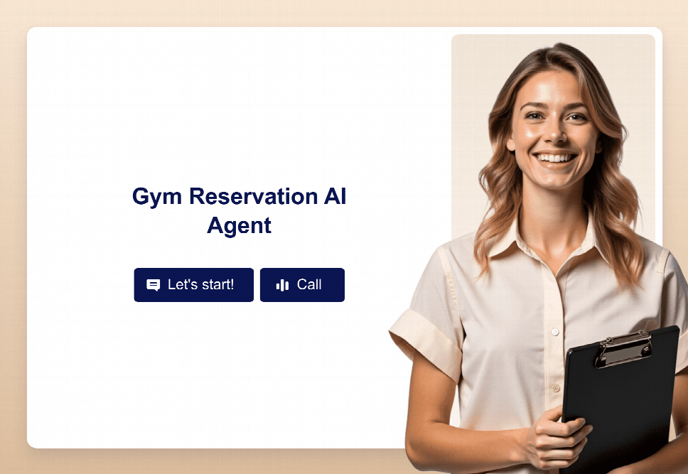 Gym Reservation AI Agent Template | Jotform