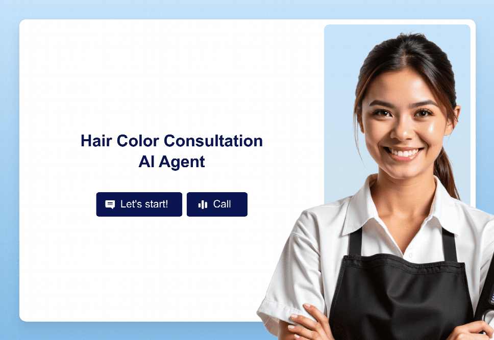 Hair Color Consultation AI Agent Template | Jotform