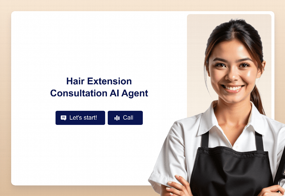Hair Extension Consultation AI Agent Template | Jotform