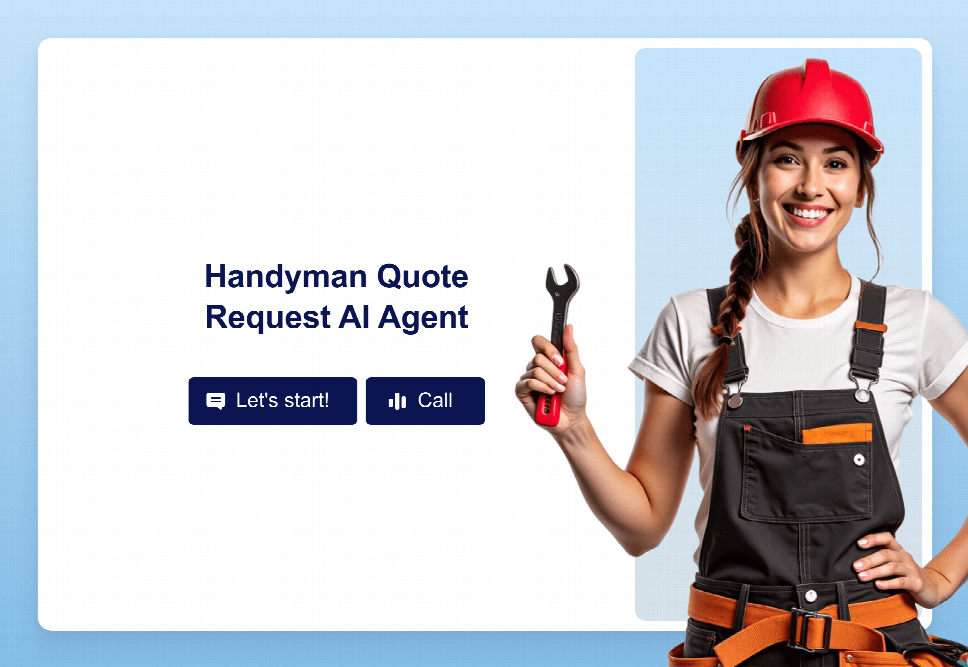 Handyman Quote Request AI Agent Template | Jotform