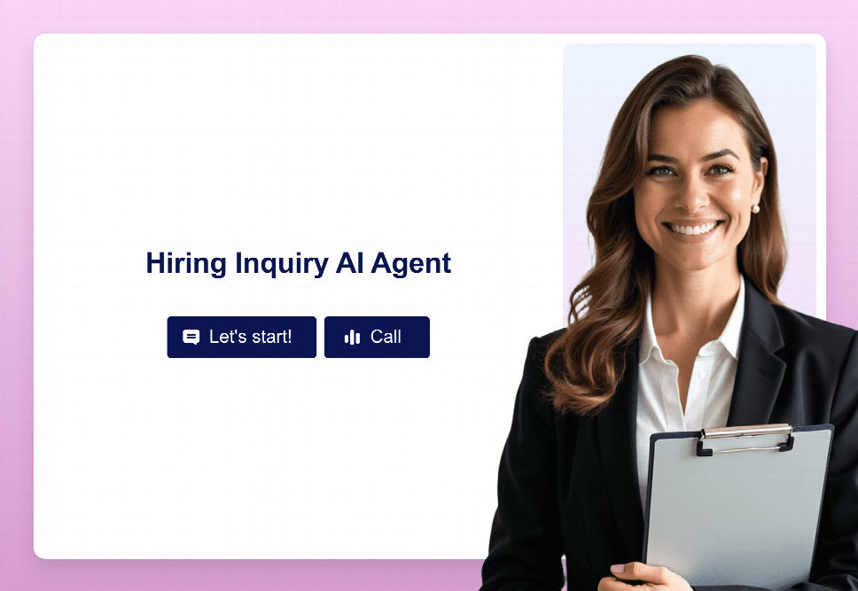 Hiring Inquiry AI Agent Template | Jotform