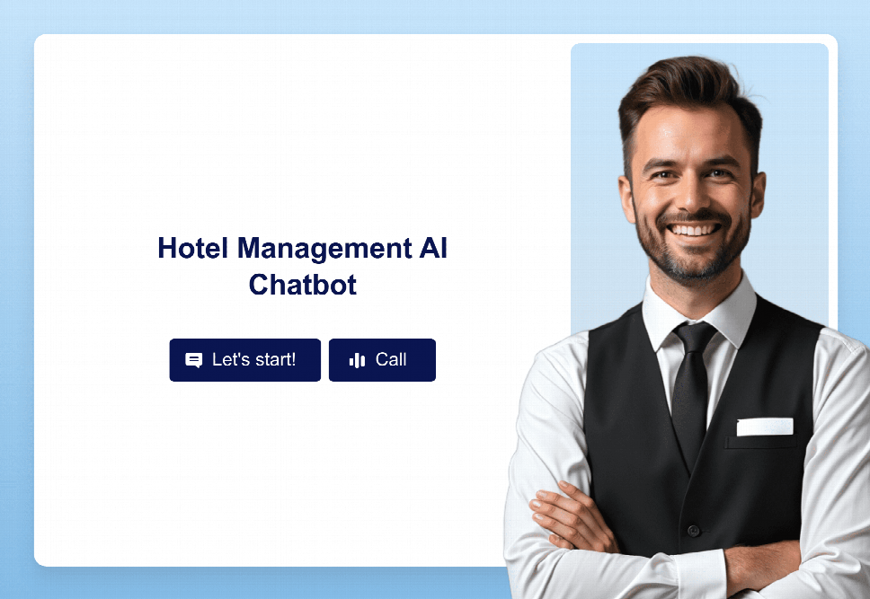 Hotel Management AI Chatbot Template Template | Jotform