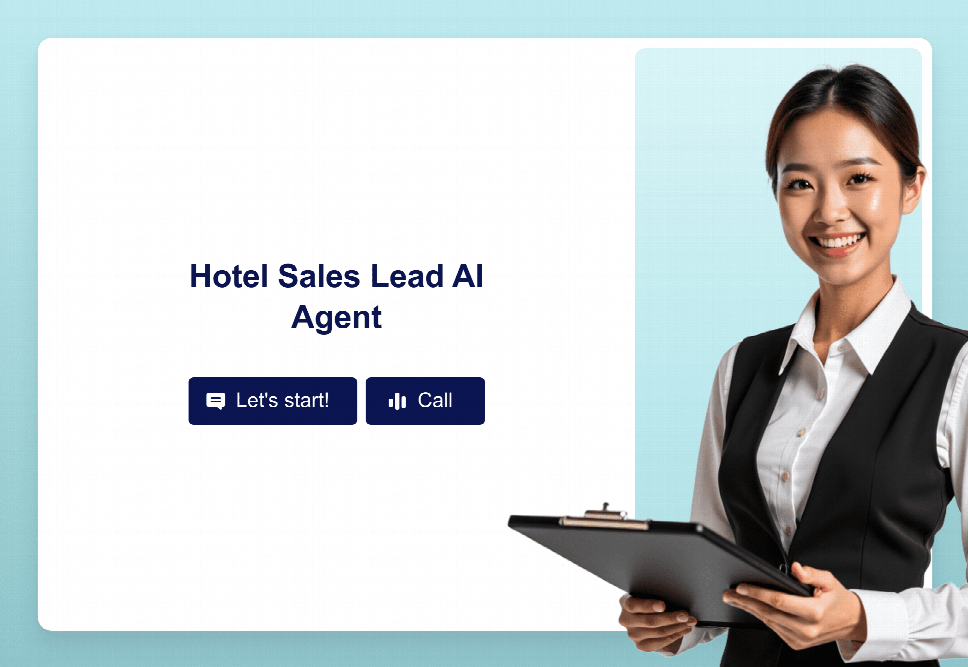 Hotel Sales Lead AI Agent Template | Jotform