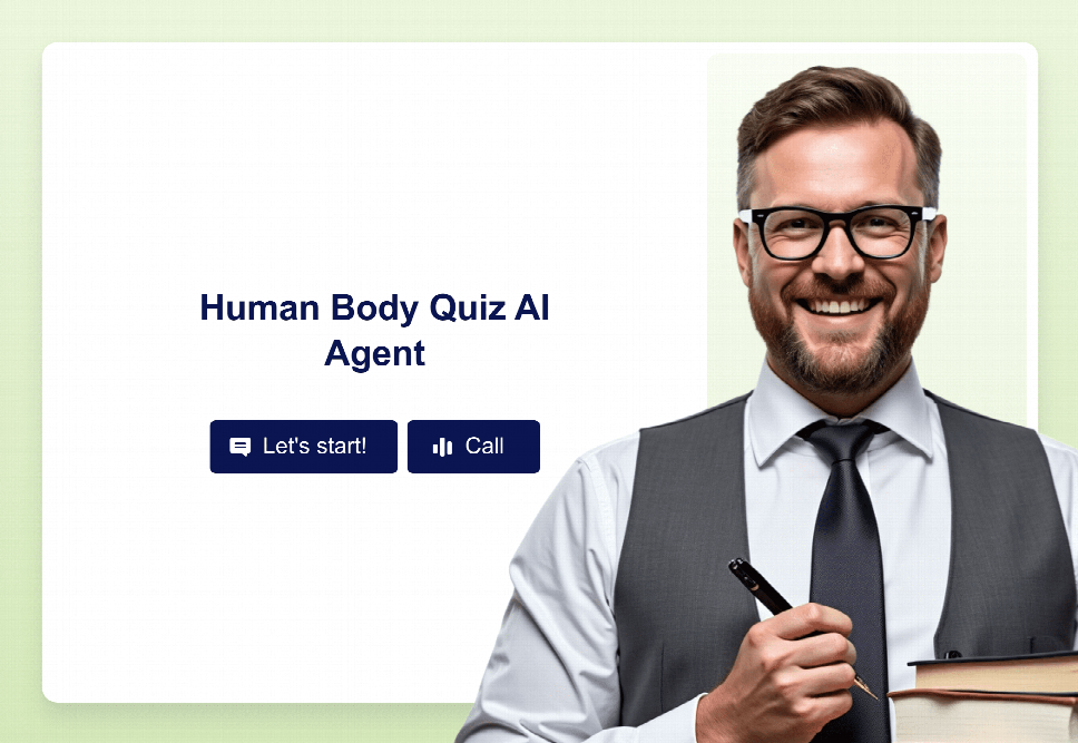 Human Body Quiz AI Agent Template | Jotform