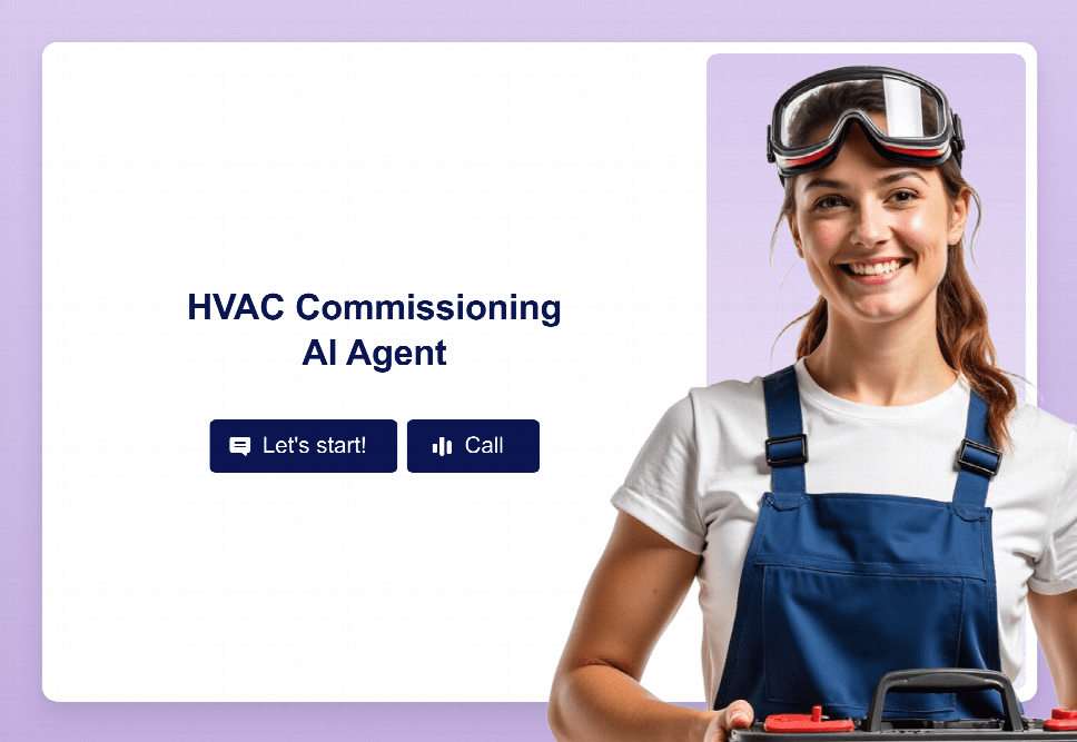 HVAC Commissioning AI Agent Template | Jotform
