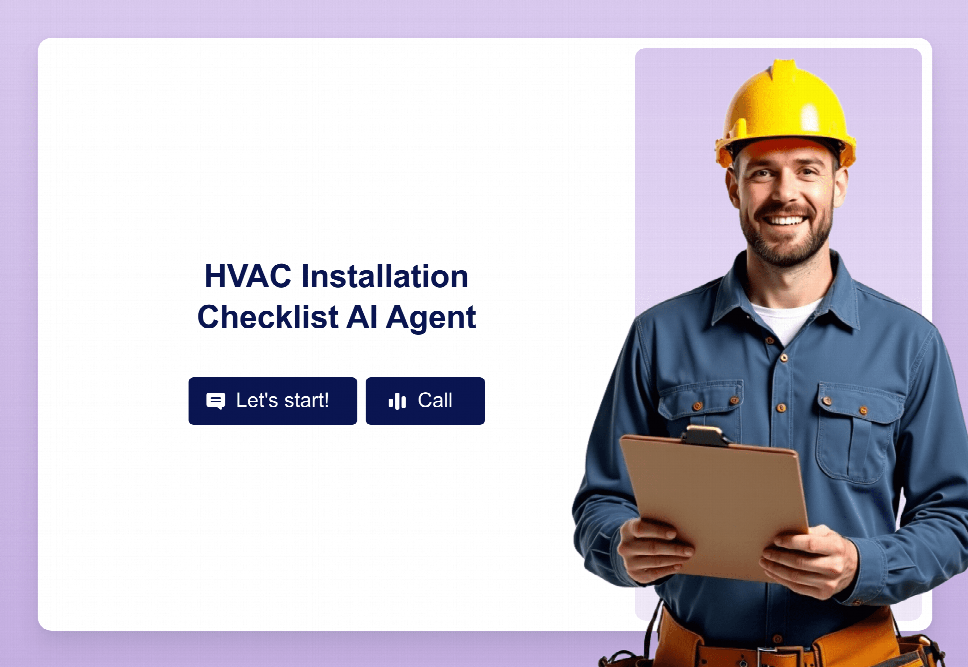 HVAC Installation AI Agent Template | Jotform