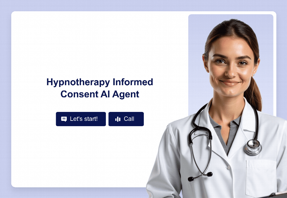 Hypnotherapy Informed Consent Virtual Assistant Template | Jotform