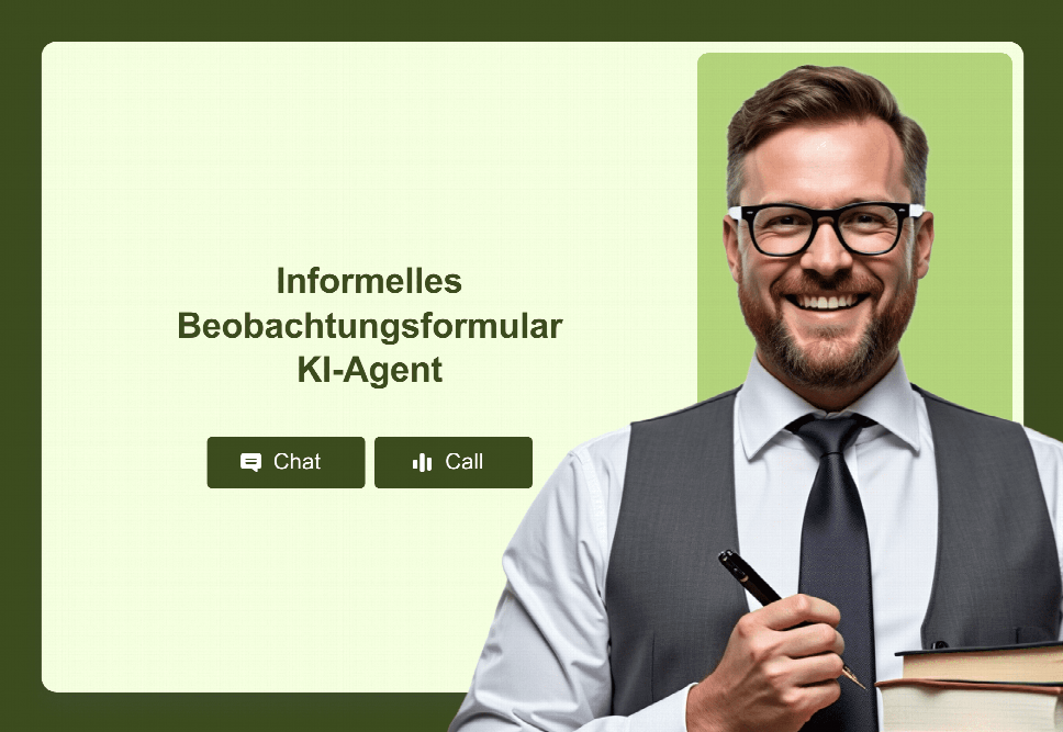Informelles Beobachtungsformular KI-Agent | Jotform