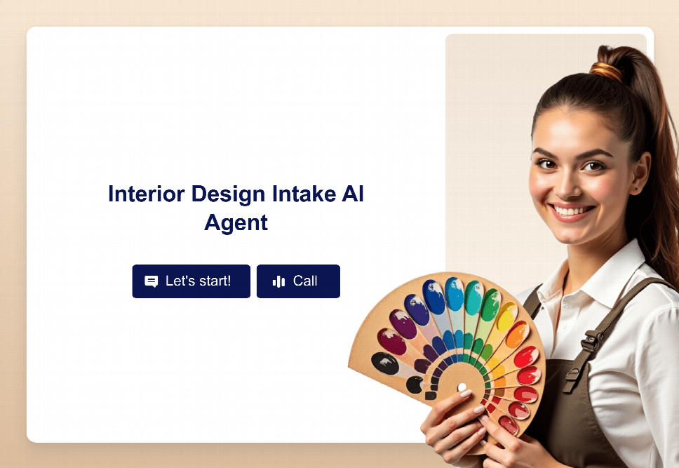 Interior Design Intake AI Agent Template | Jotform