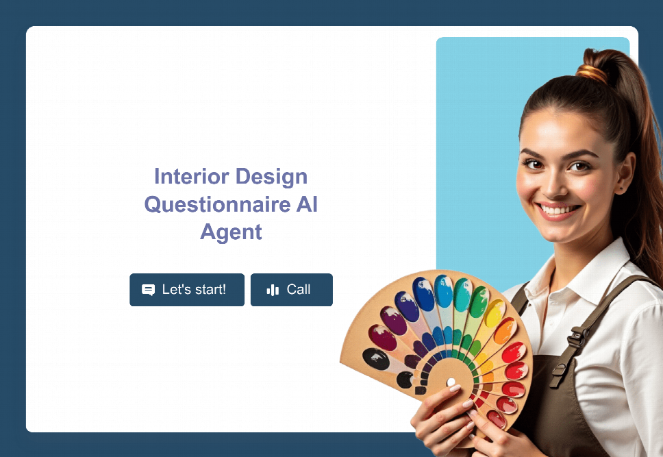 Interior Design Questionnaire AI Agent Template | Jotform