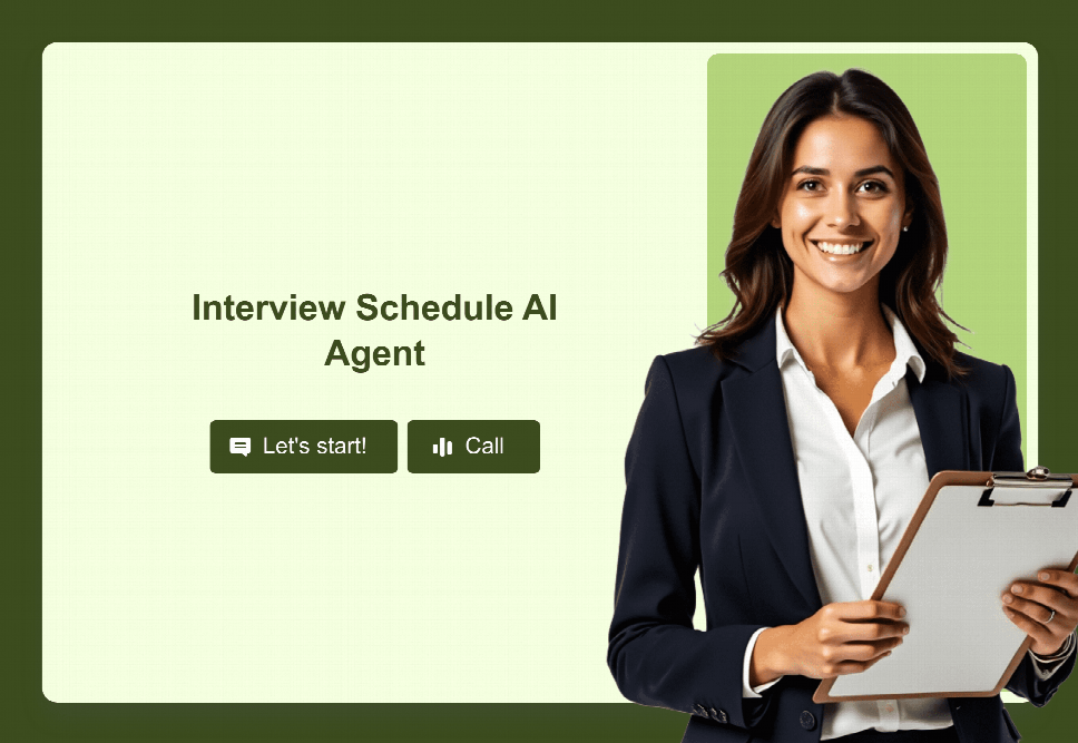 Interview Schedule AI Agent Template | Jotform