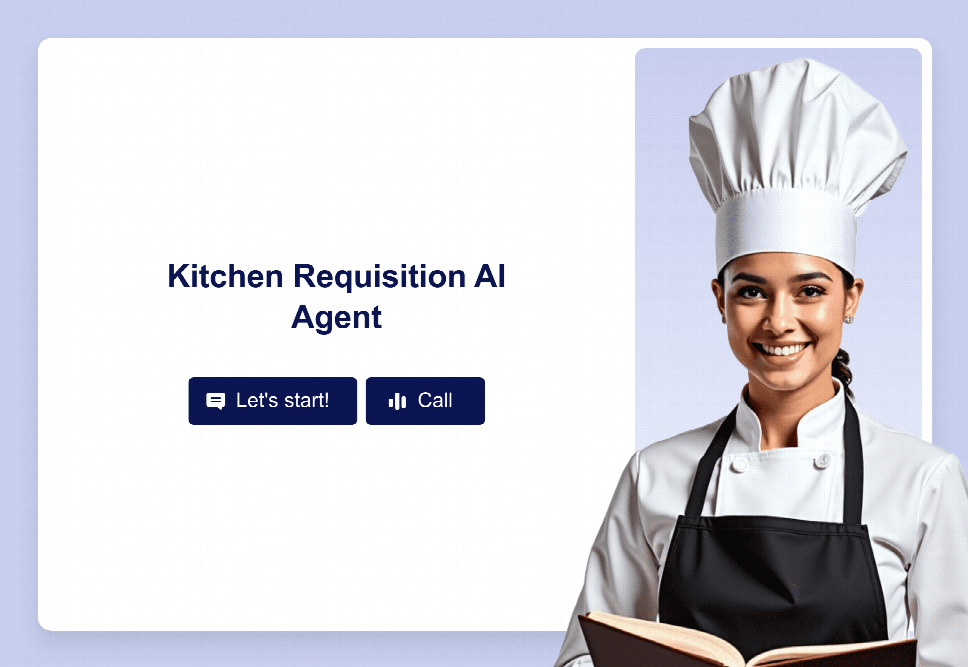 Kitchen Requisition AI Agent Template | Jotform