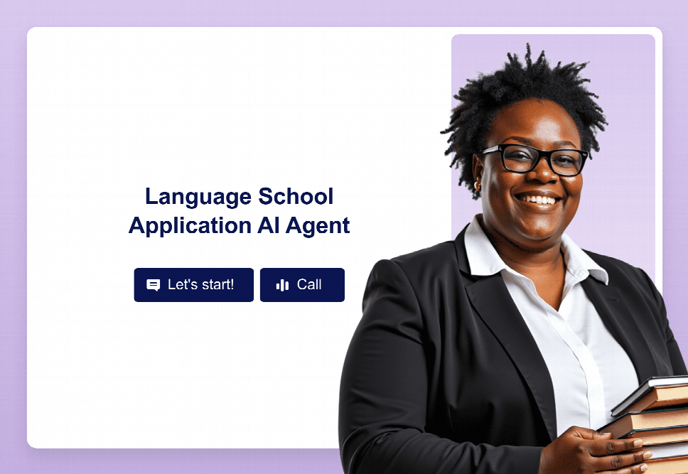 Language School Application AI Agent Template | Jotform