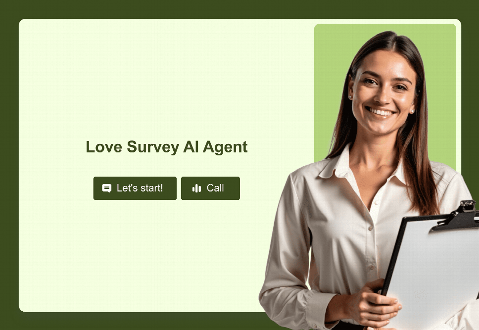 Love Survey AI Agent Template | Jotform