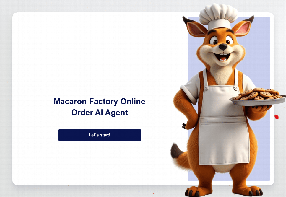 Macaron Factory Online Order AI Agent Template | Jotform