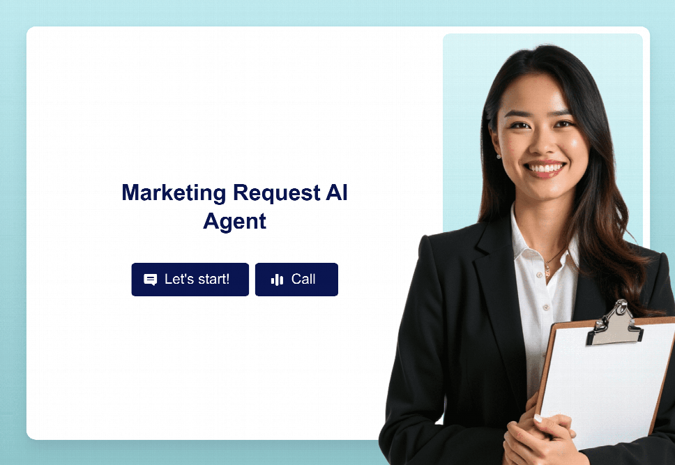 Marketing Request AI Agent Template | Jotform