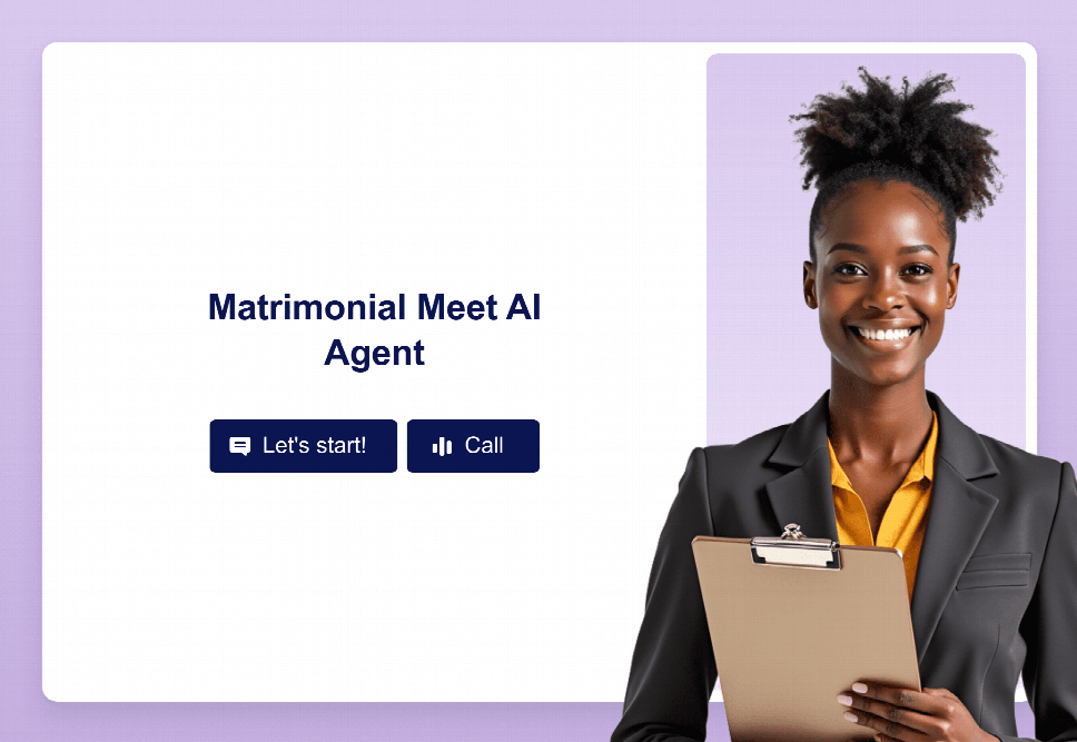 Matrimonial Meet Matchmaking Assistant Template | Jotform