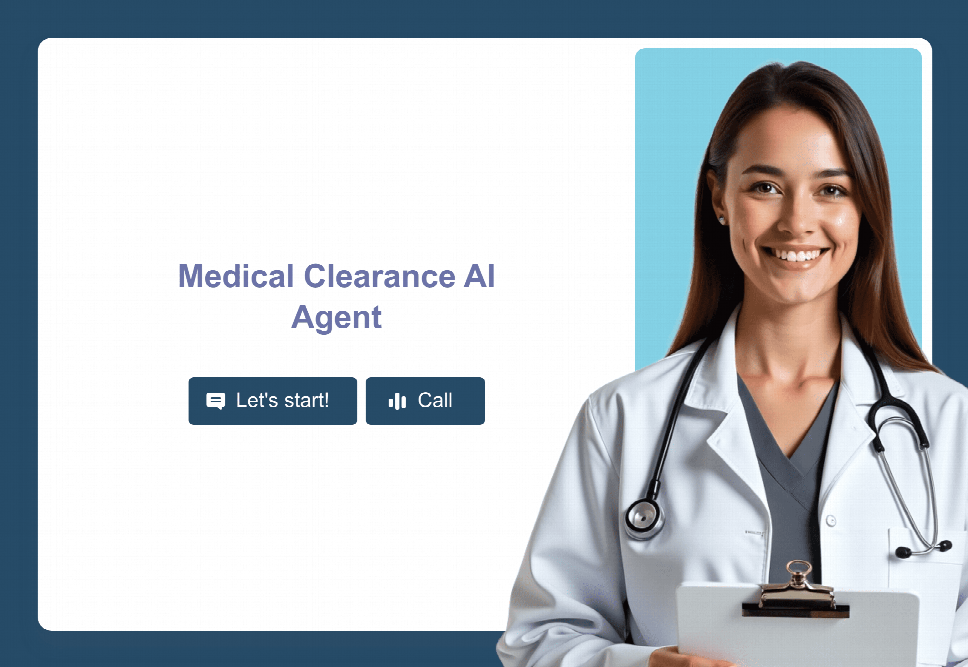 Medical Clearance AI Agent Template | Jotform