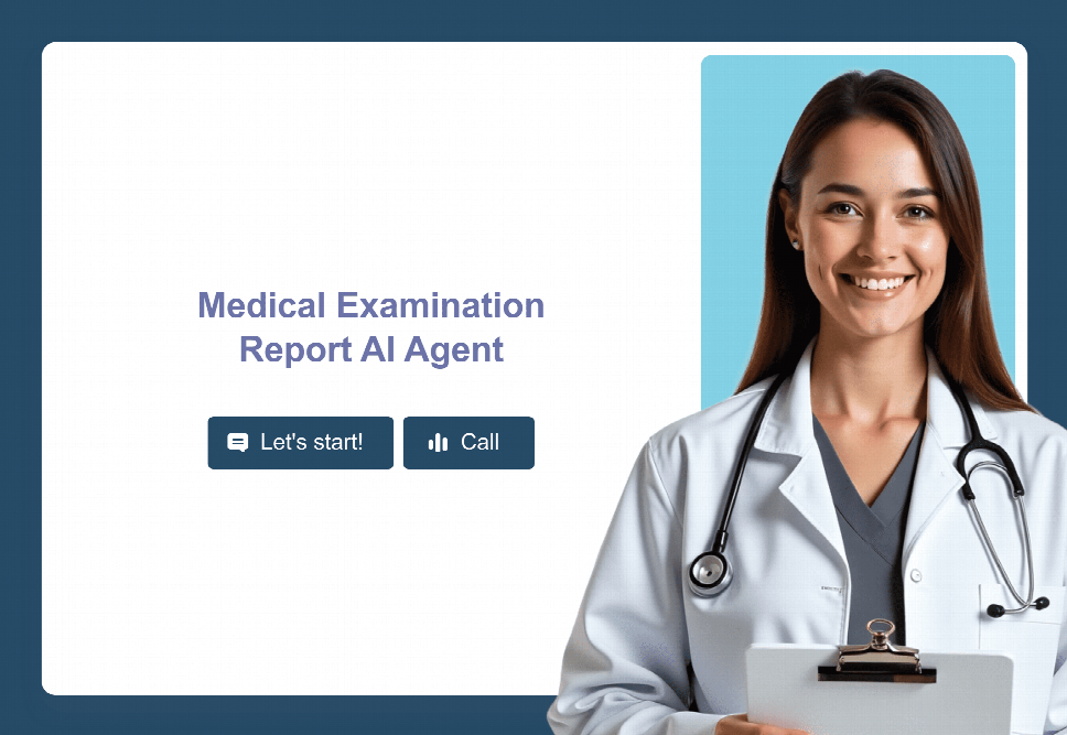 Medical Examination Report AI Agent Template | Jotform